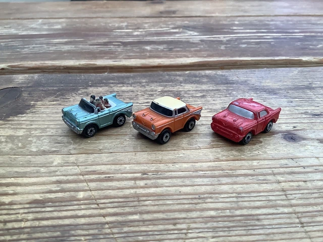 MICRO MACHINES CHEVROLET '57 Chevy Belair Hot Rod voitures x3 EUR 11,70 ...