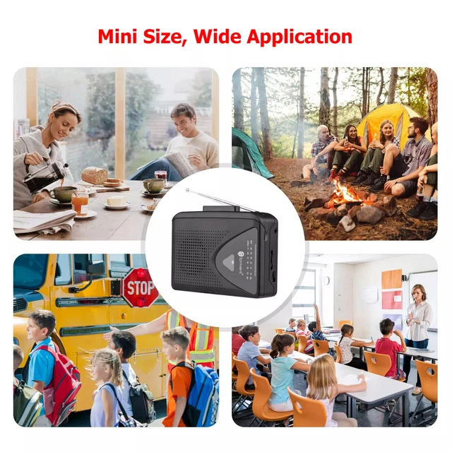 CLASSIC PORTABLE CASSETTE Player AM FM palyer Stereo Compact Tape ...