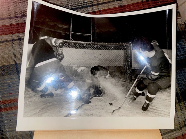 1938 TYPE 1 Photo Tiny Thompson Ebbie Goodfellow Herbie Lewis Nhl ...