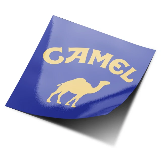 AUTOCOLLANTS STICKERS CAMEL LOGO VINTAGE marque cigarette chameau (8 x ...
