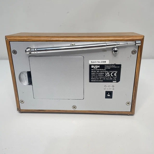 BUSH DIGITAL MONO DAB/FM Radio Model BD-1207S - Read Description £9.99 - PicClick UK