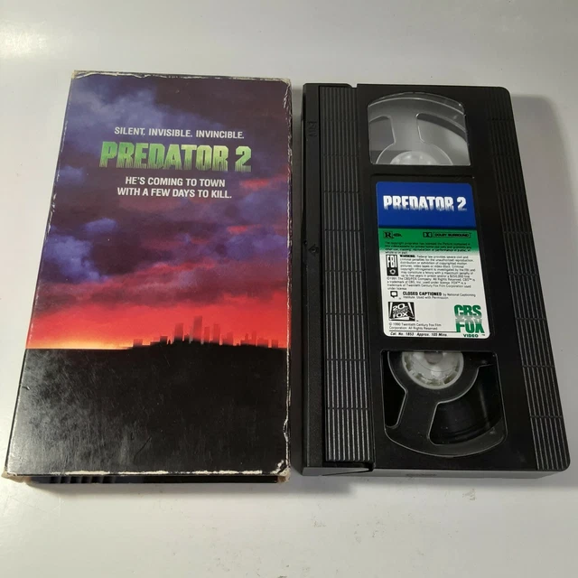 PREDATOR 2 VHS Horror Action Sci-Fi Danny Glover Gary Busey Fox Video £ ...