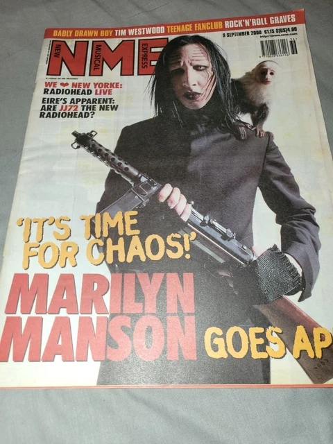NME - MARILYN MANSON Sept 2000 (Rare & Unfolded) £9.00 - PicClick UK