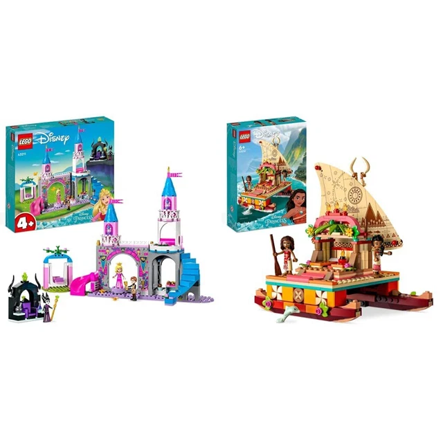 LEGO DISNEY PRINCESS Aurora's Castle, Builable Toy Playset with ...