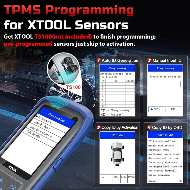 2026 XTOOL TP150 WiFi TPMS Reset Diagnosetool für ...