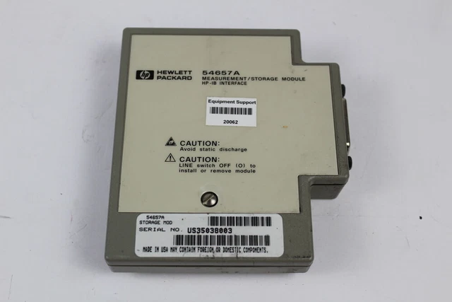 AGILENT 54657A MEASUREMENT / Storage Module HP-IB Interface Sr No ...
