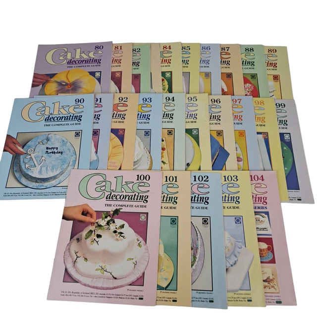 CAKE DECORATING THE Complete Guide Magazines Issues 80 to 104 Vintage ...