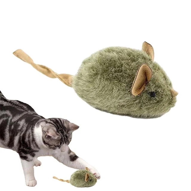 WIND-UP MOUSE TOY Funny Mouse Shape Cat Interactive Mouse Toy Toy Cat ...