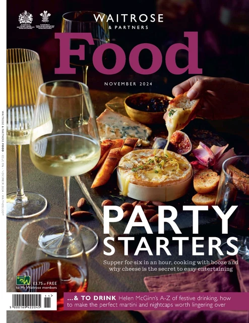WAITROSE FOOD MAGAZINE - November 2024, Baked Camembert £2.99 - PicClick UK
