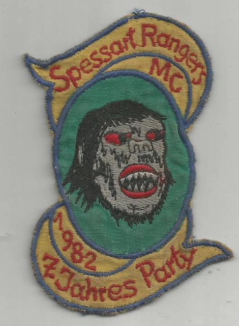 1) MC KUTTE patches aufnäher rocker biker motorradclub PATCH SPESSART ...