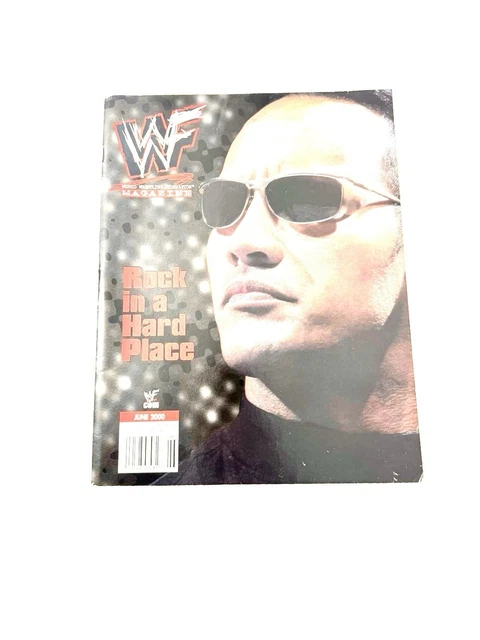 WWE WWF WRESTLING Magazine June 2000 The Rock Vintage Peoples Champion ...