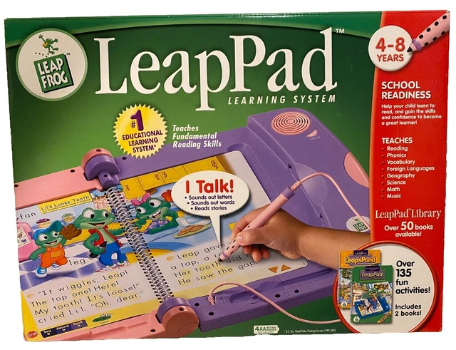 LEAPFROG LEAPPAD LEARNING System - Rosa con 2 Libri - Quantum Pad ...