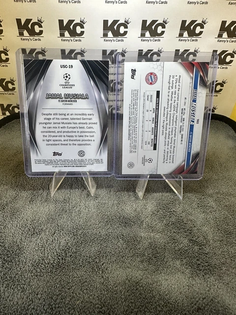 TOPPS UCC FLAGSHIP 2023/24 Ultimate Stage Jamal Musiala Pink Sparkle ...