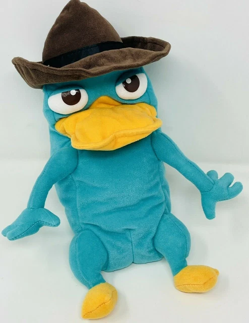 DISNEY PHINEAS AND Ferb Perry the Platypus Agent P Plush Backpack 17" £ ...