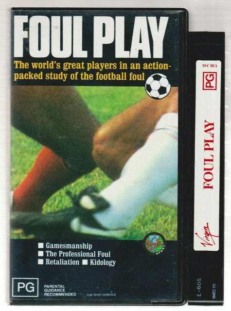 VHS VIDEO TAPE FOUL PLAY Small Box Football Soccer Virgin Sport $22.00 ...
