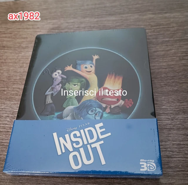 INSIDE OUT (BLU-RAY + 3D) Steelbook - Disney Pixar - Nuovo Sigillato ...