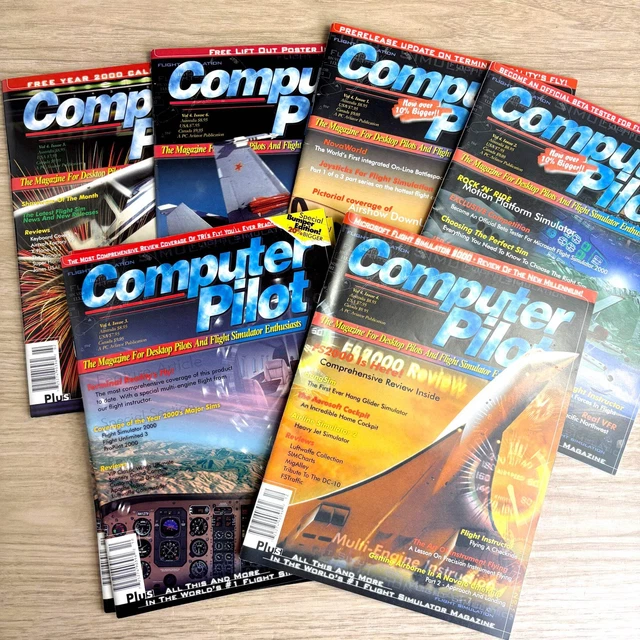 COMPUTER PILOT MAGAZINE - 1999 complete year volume 4 - 6 issues £30.04 - PicClick UK