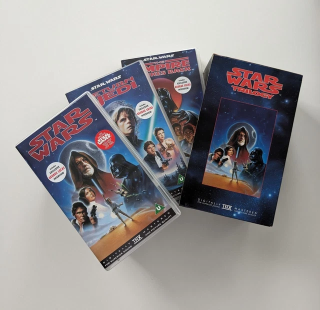 STAR WARS ORIGINAL Trilogy 1995 VHS Box Set Digitally Mastered THX ...
