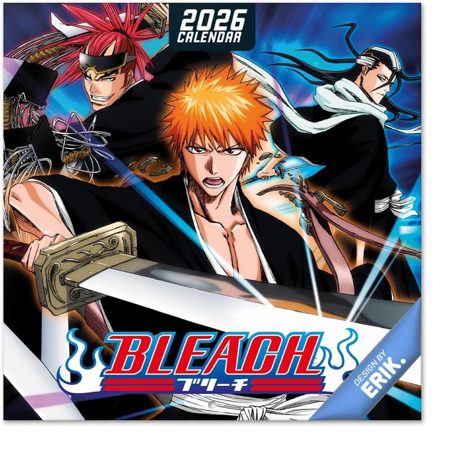 WALL CALENDAR 2026 - Bleach Calendar 2026 | Square 30 X 30 Cm - 12 X 12 ...