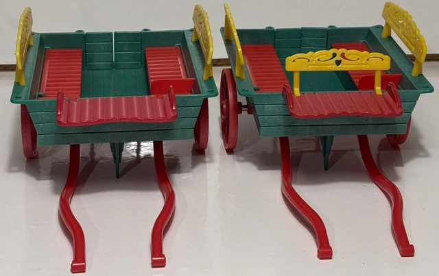 SYLVANIAN FAMILIES TRAP Cart x 2 Calico Critters Stable SB 33 £13.92 ...