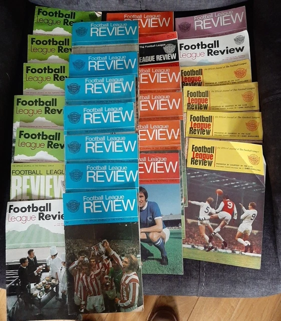 FOOTBALL LEAGUE REVIEW Magazines X 26 From 1968 To 1972 £31.92 ...