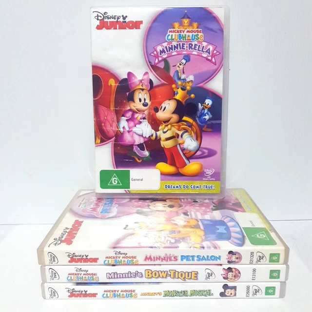 DISNEY JUNIOR & Mickey Mouse Clubhouse Kids DVD Bundle x 4 Region 4 Vgc ...