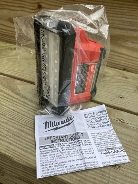MILWAUKEE M12 ROVER Flood Light - Red (2367-20) $21.18 - PicClick