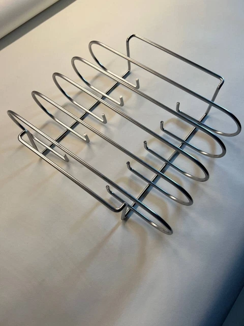 BRAND NEW STAINLESS Steel BBQ Rib Rack, Holds 6 Racks. Dishwasher Safe ...