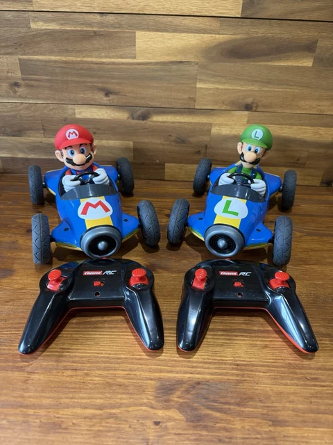 NINTENDO MARIO KART- Mario and Luigi Carrera RC Remote Control Cars ...