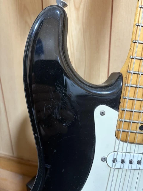 GRECO SUPER POWER Black ST type Made in Japan Electric Guitar Used From ...