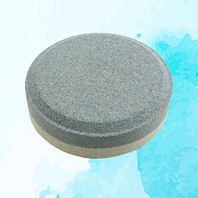 ROUND SHAPE DOUBLE-SIDED Grinding Sharpening Stone Household Fast Small ...