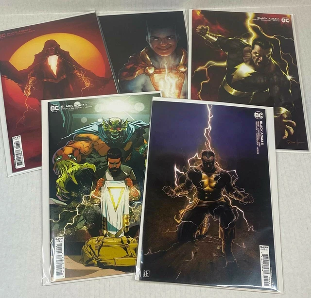BLACK ADAM #1 2 3 4 5 1st print set DC 2022 1st app Malik White Adam ...