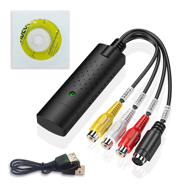 USB 2.0 VHS To Digital Converter VHS VCR TV DVD RCA To USB Video ...