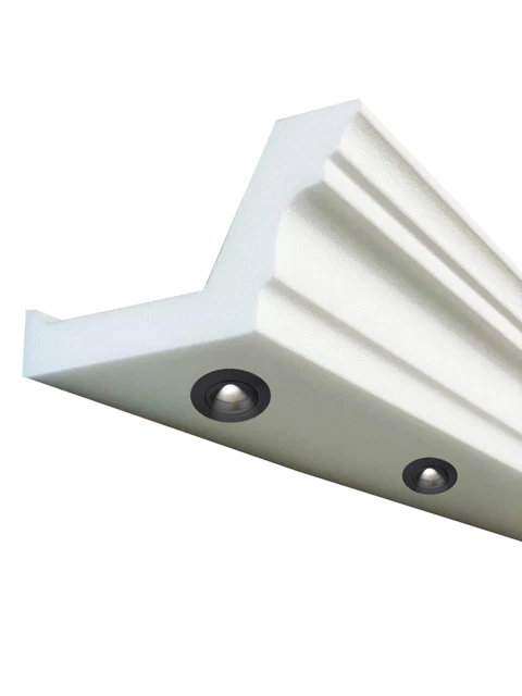 20 MÈTRES DE Plinthes Profil Spot Éclairage Indirect XPS OL-62 Blanc ...