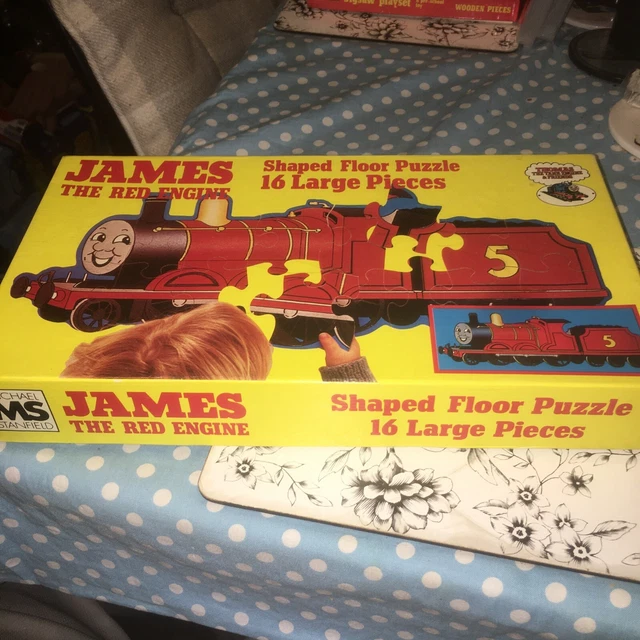 THOMAS THE TANK ENGINE Shaped Floor Puzzle (16 Pieces) - 1985 VINTAGE ...