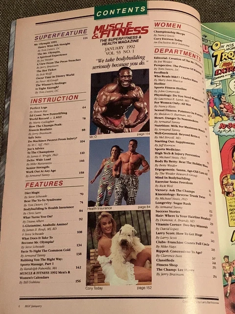 ACHIM ALBRECHT - Muscle & Fitness Bodybuilding Magazine - January 1992 ...