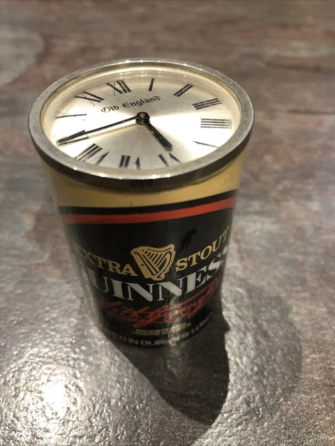 GUINNESS MINIATURE CLOCK Barrel Missing Still Highly Collectible Rare £ ...