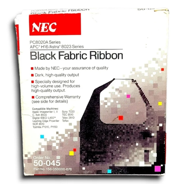 NEC BLACK PRINTER Ribbon Cartridge Dot Matrix Replacement Astra 8023 ...