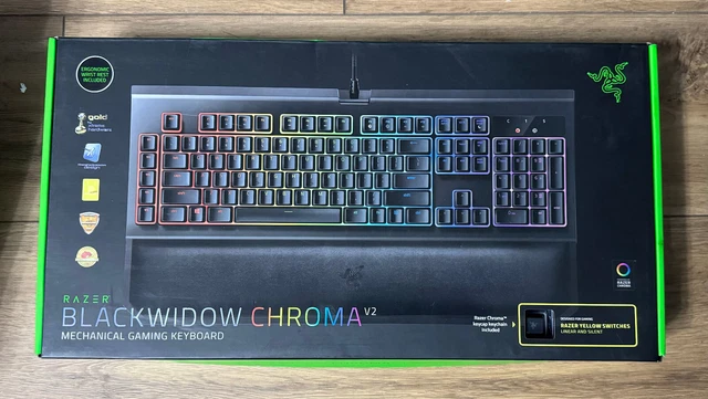 RAZER BLACK WIDOW Chroma V2 Mechanical Gaming Keyboard US Layout Yellow ...