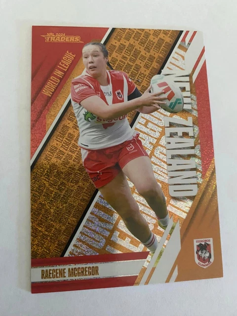 2024 NRL TRADERS World In League Copper Wlc22 46/215 Raecene Mcgregor ...