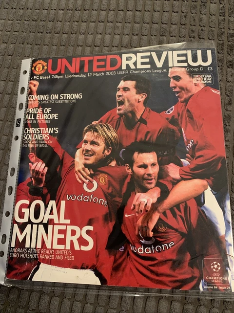 MAN UTD PROGRAMMES Season 2002-2003 £4.38 - PicClick UK