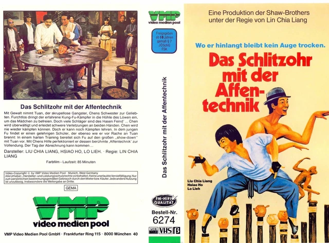 DAS SCHLITZOHR MIT der Affentechnik - VHS-Einleger A4 - ohne Cassette ...
