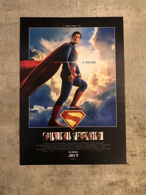 SUPERMAN ODEON POSTER It Begins Official 2025 A3 Odeon Cinema Exclusive ...