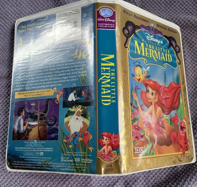 DISNEY'S MASTERPIECE THE Little Mermaid VHS Fully Restored Special ...