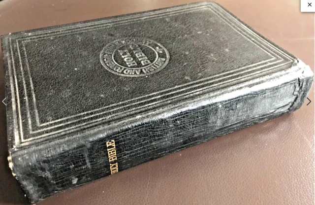 1901 CHURCHES APPOINTED THE HOLY BIBLE Heavy 1.3kg Antique Leather 23 ...