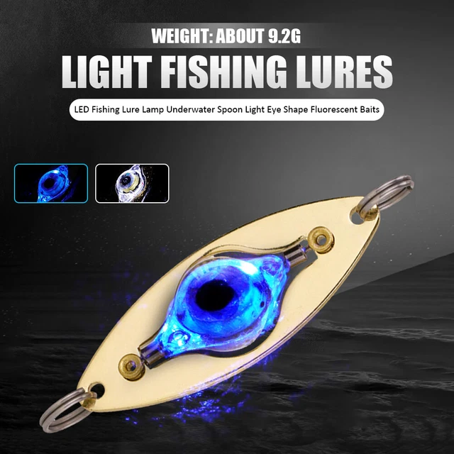 LAMPADA LED ESCA Pesca Luce Sott'acqua Forma Occhio Esche Fluorescenti ...