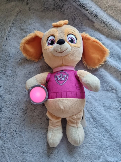 PAW PATROL SNUGGLE Up Lights and Sounds Skye Plush Toy With Night Light ...