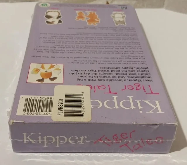 NICK JR KIPPER - TIGER TALES VHS Video Tape Mick Inkpen Books 2001 ...