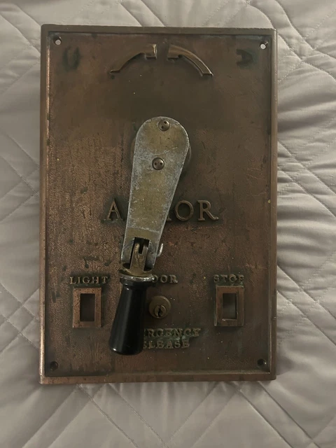 VINTAGE 1920S ARMOR / KONE Elevator Hand Controls RARE FIND £443.75 ...