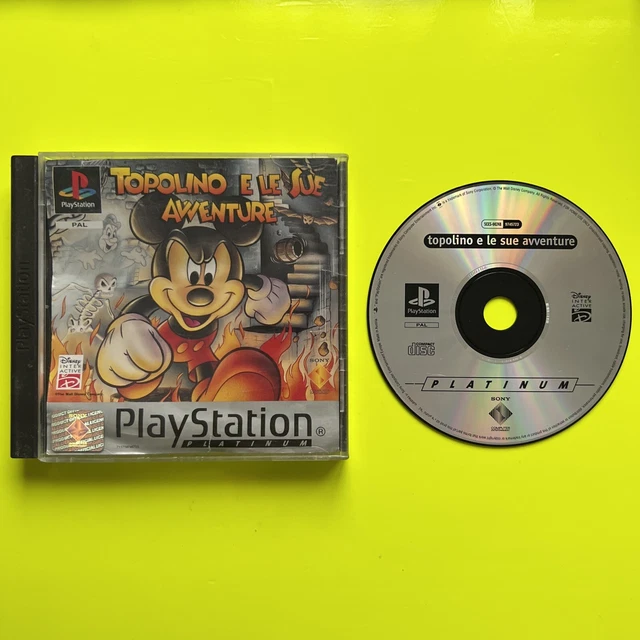 TOPOLINO E LE Sue Avventure Ps1 Playstation 1 Psx Ps One Italiano EUR ...